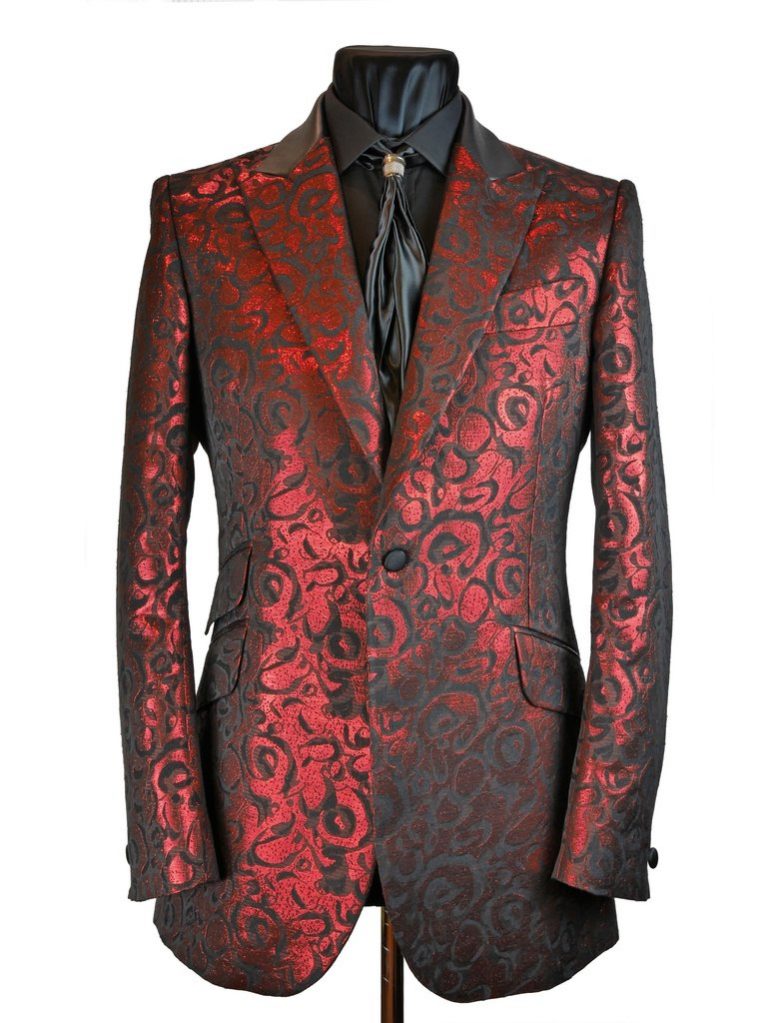 Red Lamé Brocade Jacket - Sir Tom Baker